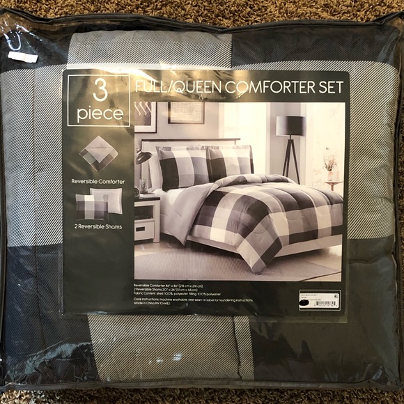 Tanner | Bedding | Tanner Reversible Checked Comforter Set | Poshmark